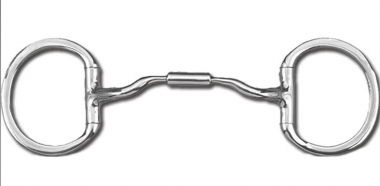 Eggbutt without Hooks and Low Port Comfort Snaffle - 5 1/2 Inch: Chicks Discount Saddlery