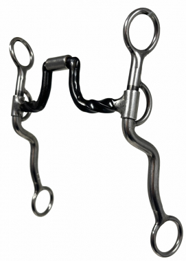 Reinsman Steel Cowboy Square Twist Port Bit: Chicks Discount Saddlery