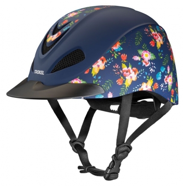 Troxel Dynasty DialFit Helmet - Floral Watercolor: Chicks Discount Saddlery