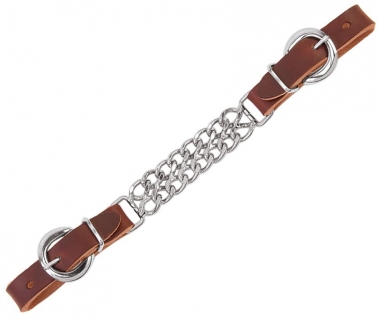 Weaver 4 1/2 Double Flat Link Harness Leather Curb Chain: Chicks ...
