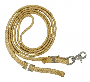 Supreme Western Waxed Roping Rein With Conway Snap - 8 Feet: Chicks ...