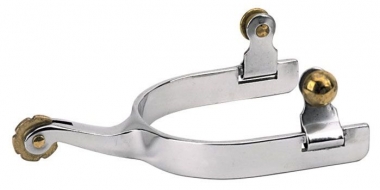 Weaver Roping Spurs with Rosebud Rowel: Chicks Discount Saddlery